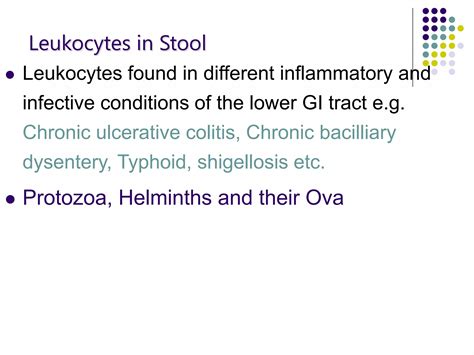Stool Examination Ppt