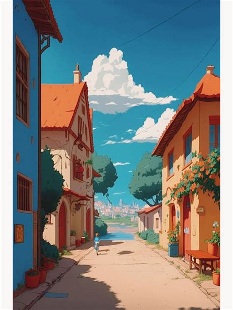 午后的童话镇撒满阳光，宁静温馨插画 童话 童话世界 治愈系 童年回憶 童画