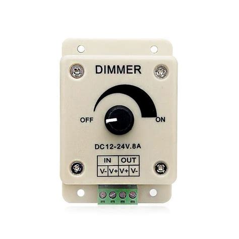 3pcs Manual Dimmer Switch For Led Strip Light 12v 8a Mountable With