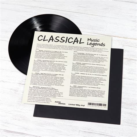 Виниловая пластинка Classical Music Legends Various Artists Limited