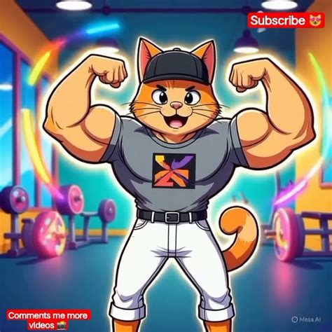 Epic Bodybuilder Cat Flexing Muscles 🐱💪 Funny Cartoon Shorts Youtube