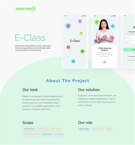 Education Mobile App E Class On Behance