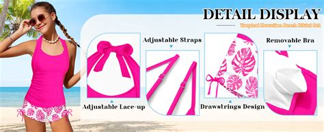 Tallwh Girls Swimsuits Size 10 12 Halterneck Straps Two