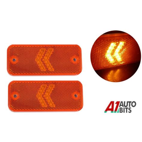 2x 24v Led Arrow Side Marker Lights Truck Lorry Chassis For Volvo Scania Man Daf On Onbuy