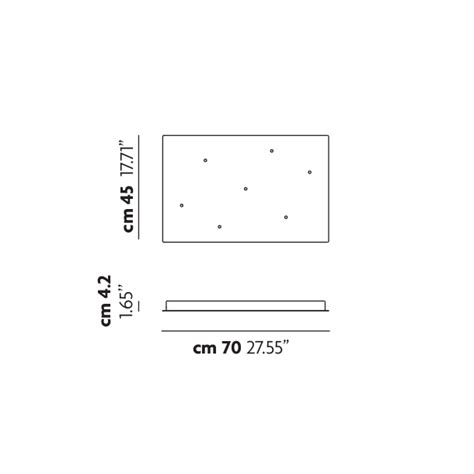 Rectangular Ceiling Light Canopy Shelly Lighting