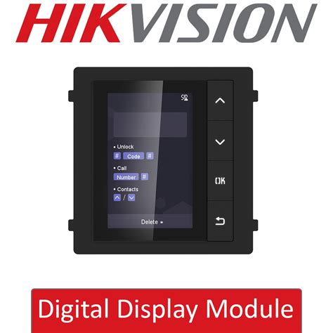 Hikvision Ds Kd Dis Video Intercom Display Module Ertech Security Systems