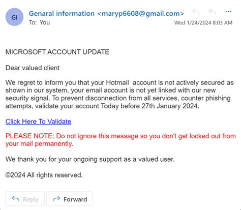 Scam Alert Beware These Fake Microsoft Account Update Emails