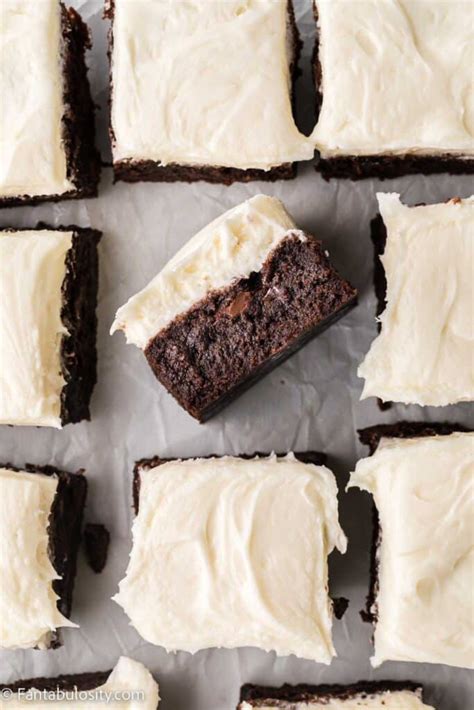 Brownies With Cream Cheese Frosting Fantabulosity