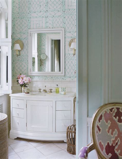 China Seas Lyford Trellis Wallpaper In Tom Scheerer Decorates Quadrille