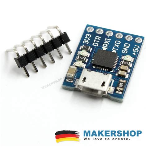 micro usb zu uart ttl cp2102 seriell adapter modul arduino 5v 3 3v