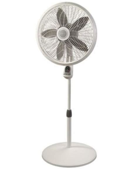 Lasko Blue Plug Oscillating Pedestal Fan 54 1 2in H X 18in D 3 Speed