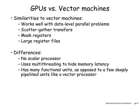 Ppt Advanced Computer Architecture Data Level Parallel Architectures