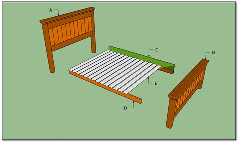 Queen Size Bed Frame Design Plans Beds Home Design Ideas