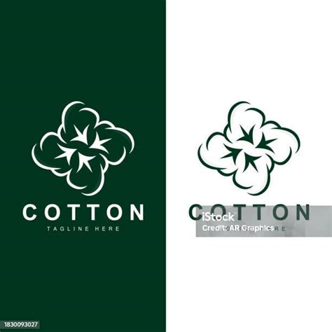 Desain Tanaman Kapas Simbol Candi Vektor Ilustrasi Stok Unduh Gambar