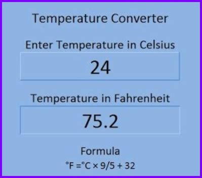 Temperature Conversion Template EXCELTEMPLATES Org