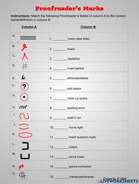 Standard Editing Symbols
