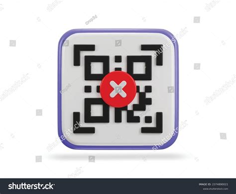 Qr Code Scanning Payment Error Qr Stock Vector Royalty Free