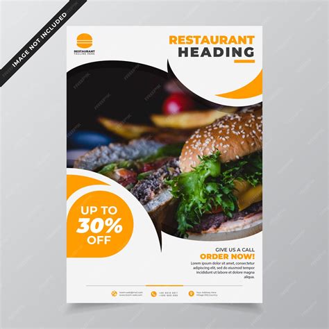Premium Vector Minimalist Modern Restaurant Flyer Template