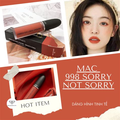 Son Kem Mac 998 Sorry Not Sorry Cam Cháy Hot Nhất Hiện Nay