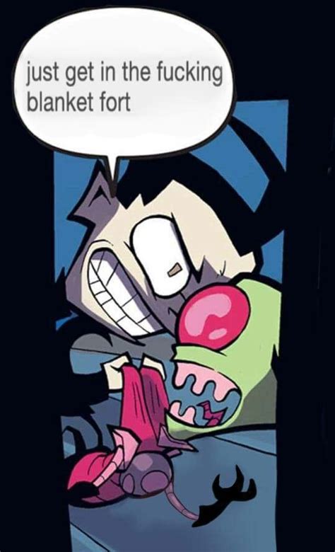 Dib Invader Zim Meme Invader Zim Dib Invader Zim Characters Blanket