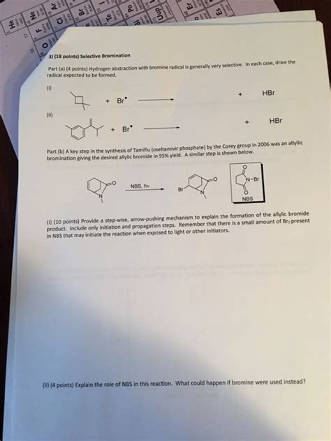 Solved 3 18 Points Selective Bromination A 4 Points