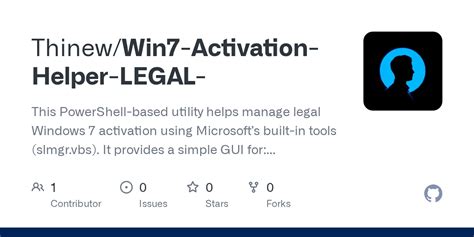 Github Thinewwin7 Activation Helper Legal This Powershell Based Utility Helps Manage Legal