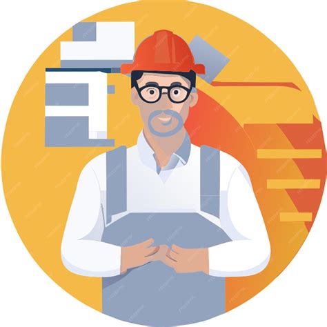 Guy Assistant Builder Vector Illustration Premium Ai Generated Vector