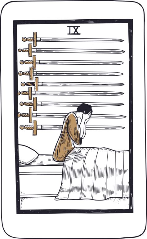 Nine Of Swords Tarot Card Meanings Upright And Reversed
