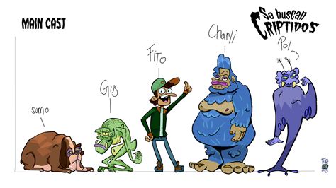 Artstation Criptids Watchout Main Characters Lineup