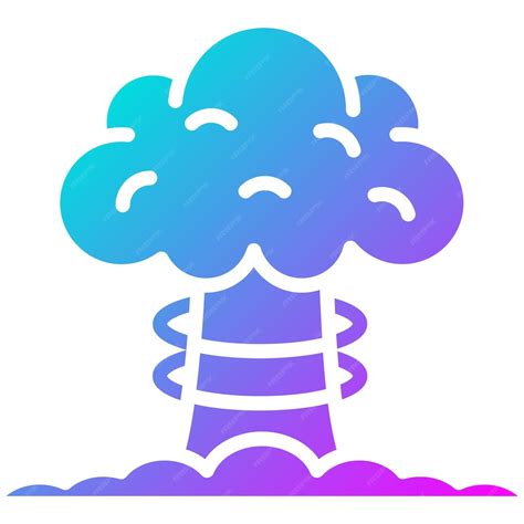 Premium Vector Nuclear Blast Vector Illustration Style