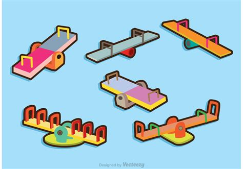 Set Of See Saw Vector 88261 Vector Art At Vecteezy