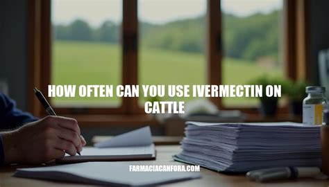 Ivermectin Use Frequency In Cattle Guidelines And Considerations