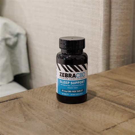 Cbd Sleep Support Tablets With Melatonin Zebra Cbd
