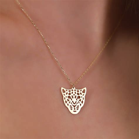 Genuine 14k Gold Majestic Lion Necklace For Women King Of The Jungle