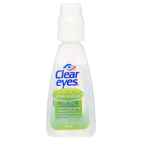 Clear Eyes Maximum Itchy Eye Relief Eye Drops 05oz Health Fast