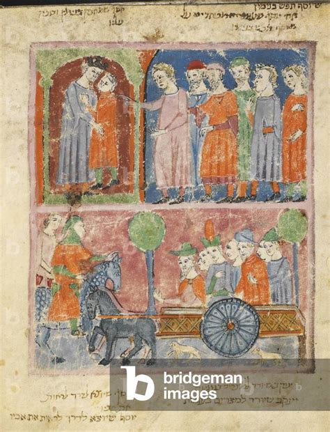 Image Of Passover Scenes From The Old Testament From The Haggadah Pesach