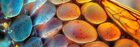 A Closeup View Of A Bee Wing Under A Microscope Revealing The Intricate