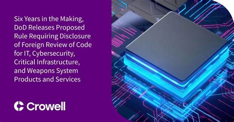 Six Years In The Making Dod Releases Proposed Rule Requiring