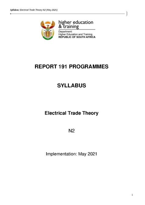 Electrical Trade Theory N2 November 2022 Question Paper Pdf National Certificate Electrical