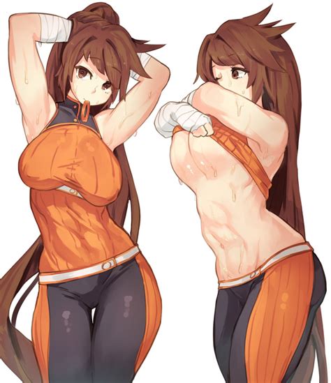 Rule 34 Abs Adjusting Hair Armpits Arms Behind Head Arms Up Breasts