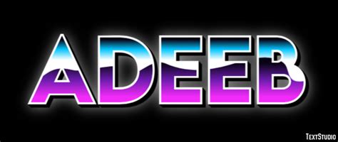 Adeeb Text Effect And Logo Design Name