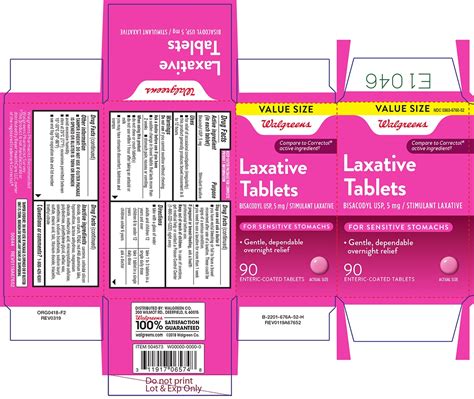 Laxative Bisacodyl Tablet Coated