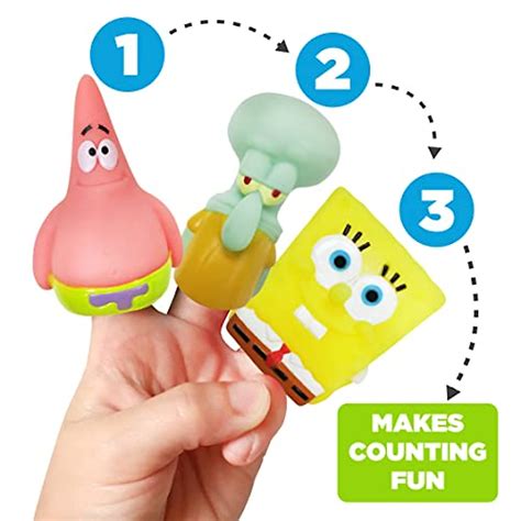 Spongebob Finger Puppet Set Perfect For Bath And Play