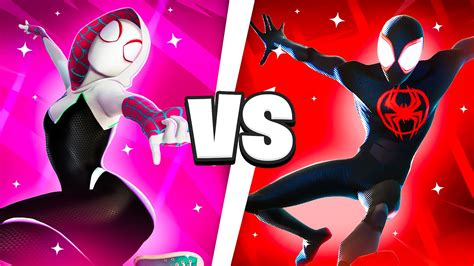 🕷️ Miles Morales Vs Gwen Stacy 🎀 9641 6666 1173 By Supg Fortnite