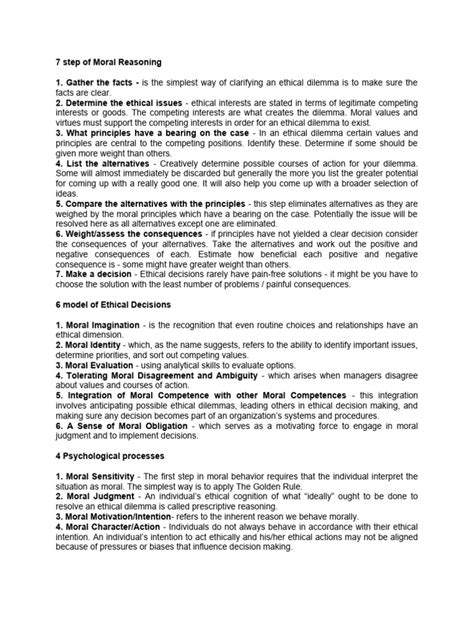 6 Model Of Ethi Wps Office Pdf Morality Intention