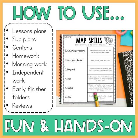 2nd Grade Map Skills And Map Features Worksheets Reading A Map