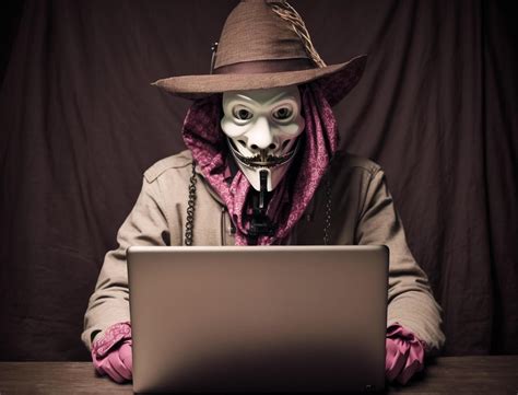 Anonymous Hacker With Crazy And Weird Fashion And Steampunk Style