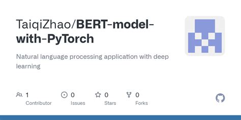 Github Taiqizhaobert Model With Pytorch Natural Language Processing Application With Deep