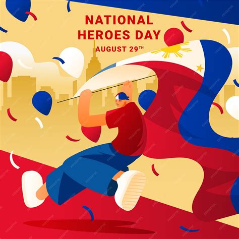 Illustration For Philippines National Heroes Day Celebration Premium