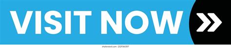 Visit Now Call Action Button Website Stock Vector Royalty Free